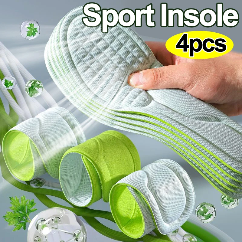 4pcs-Nano-Antibacterial-Sport-Insoles-Shoes-Sneakers-Memory-Foam ...