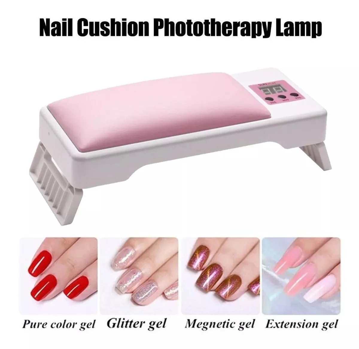 2-in-1-Foldable-Nail-Art-Lamp-UV-LED-Leather-Manicure-Hand-Pillow-Stand ...