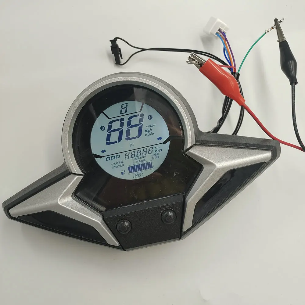 Speedometer Battery Power LEVEL Indicator 48-72v LCD DISPLAY Scooter ...