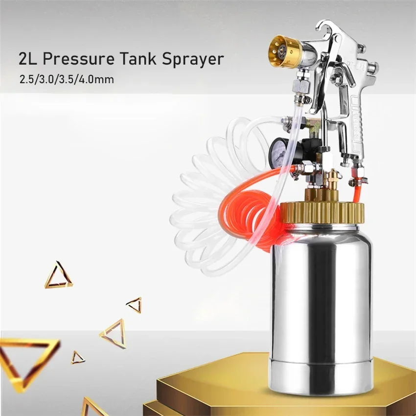 2L Pressure Tank Sprayer Painting Spray Tool Pressure Tank with Air ...