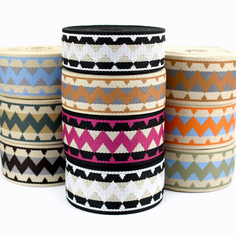 2-4-8Meters-38-50mm-Jacquard-Nylon-Webbing-1-3mm-Thick-Ribbon-Band-Bag ...