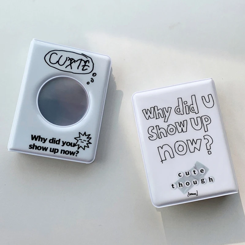 Mini álbum de fotos de 3 pulgadas, bonito soporte para sesión fotográfica en blanco y negro, 40 ...