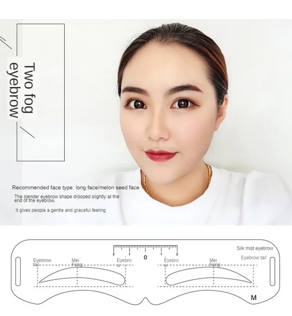 Korean Eyebrows Stencil