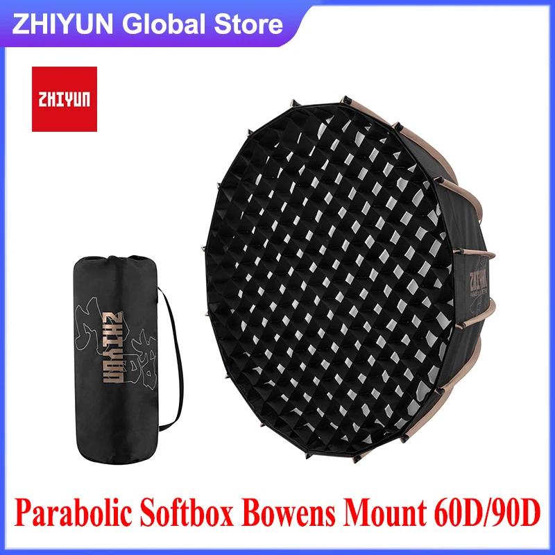 ZHIYUN-Parabolic-Softbox-60D-90D-Bowens-Mount-Light-Diffuser-for-Molus ...