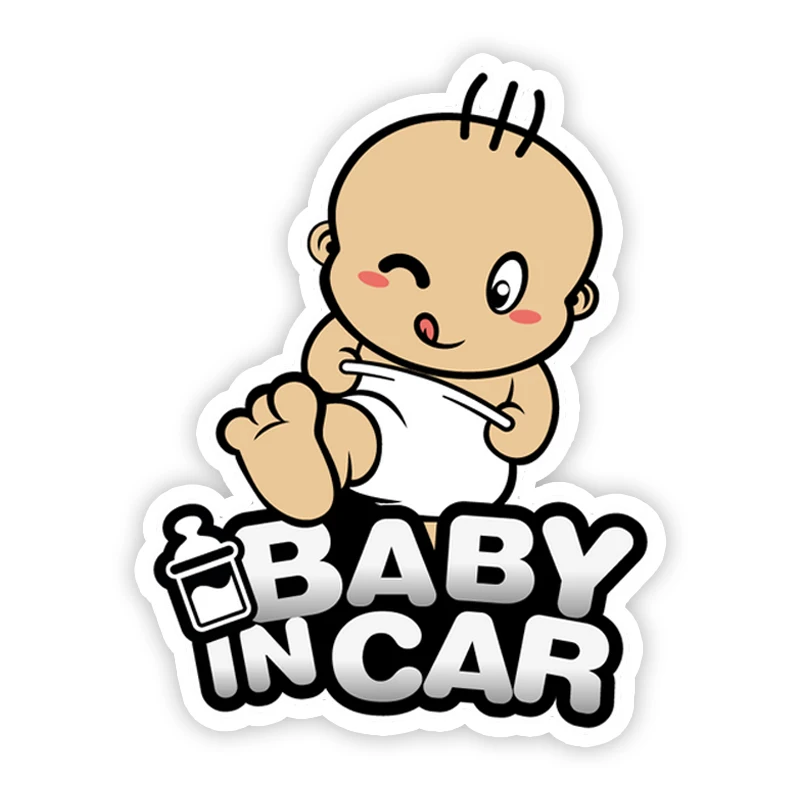 Car-Sticker-Self-pasting-Flower-Boy-Baby-on-Car-Car-Sticker-Waterproof ...