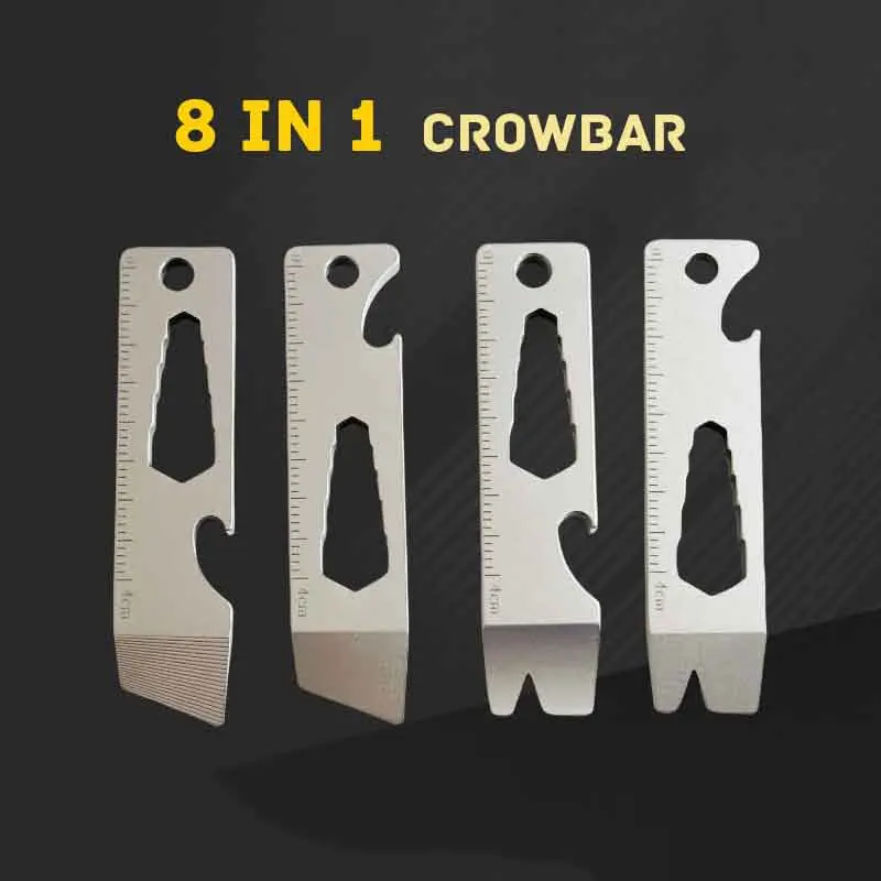 Mini Crowbar 420 Stainless Steel Nail Puller Bottle Opener Box Opener ...