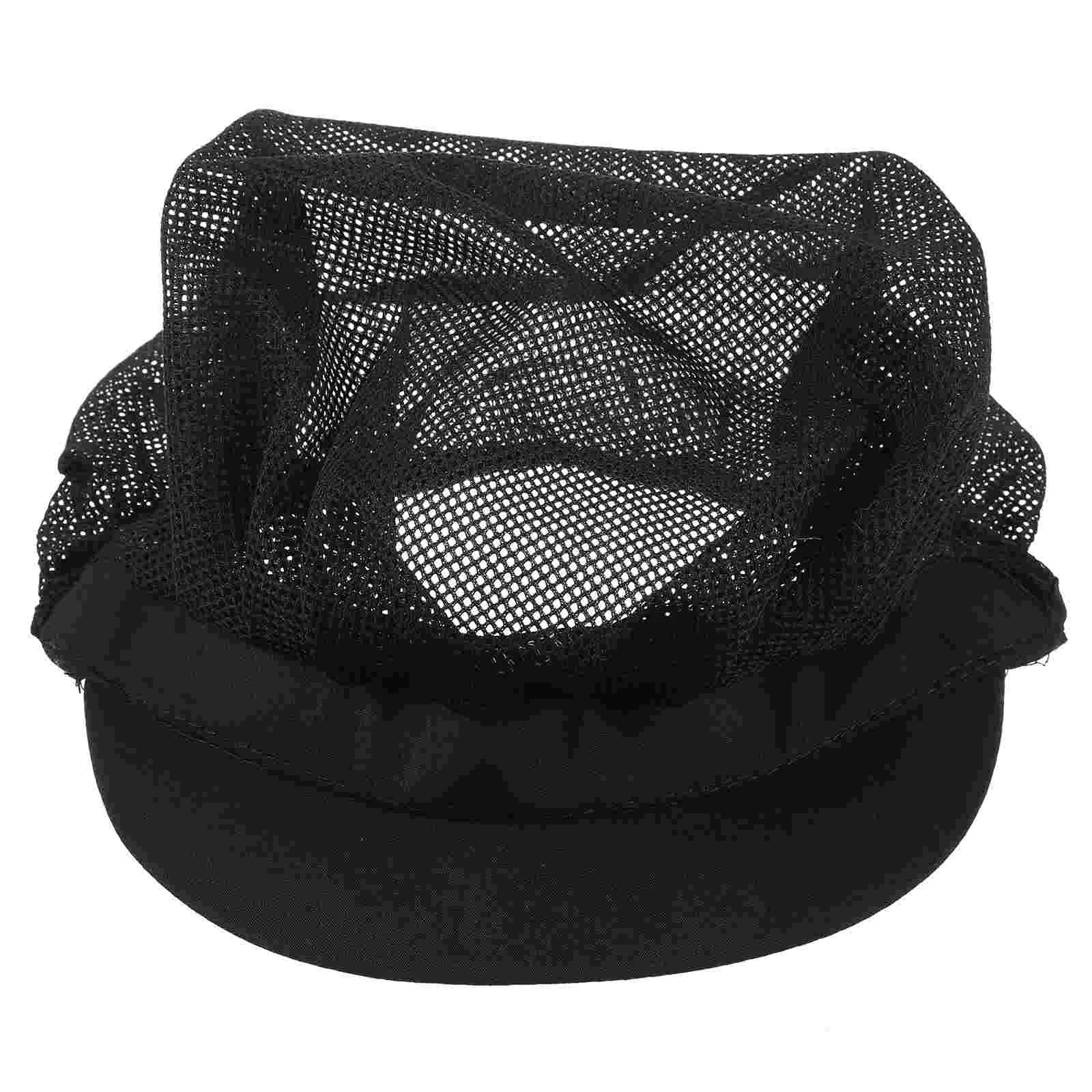 Chef Hat Adjustable Elastic Breathable Mesh Work Cap Beanie for Kitchen ...