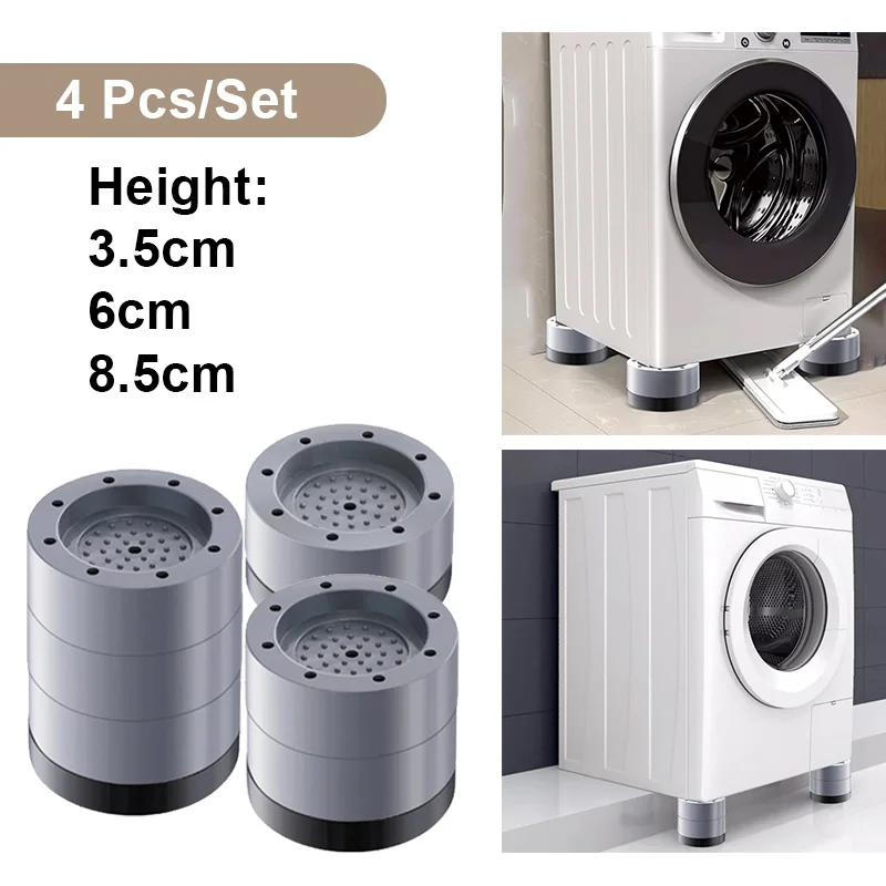 4PCS-Washing-Machine-Anti-Vibration-Pads-Rubber-Mat-Refrigerator-Leg ...
