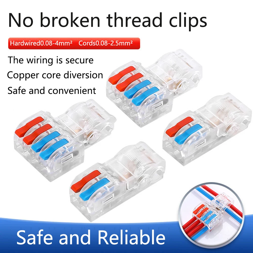 T-type-Electrical-Wire-Connector-Stripping-free-Brancher-Quick-Cable ...