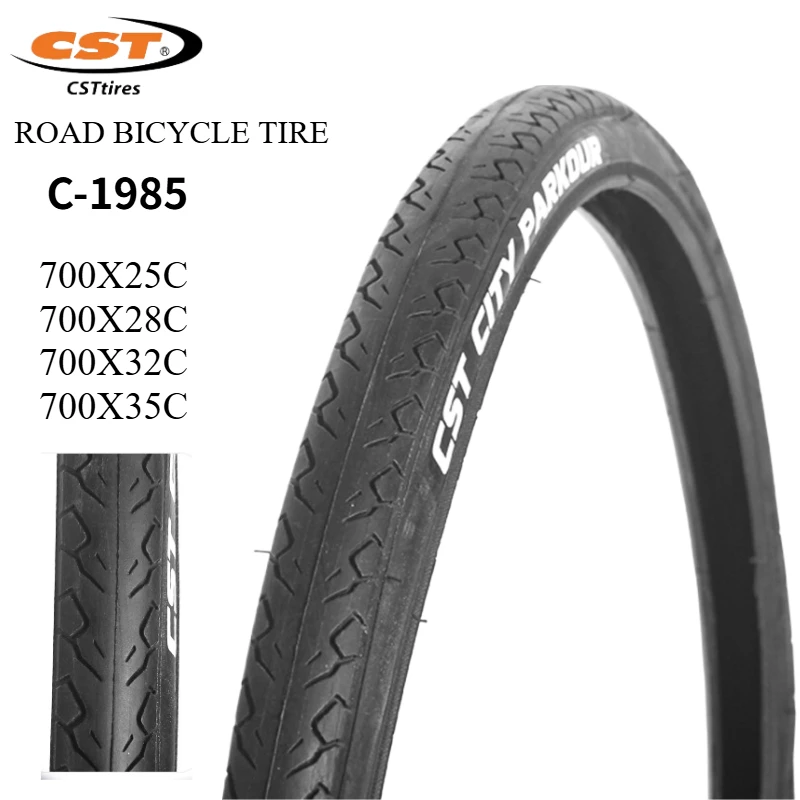 CST 700C ROAD BICYCLE TIRE OF CITY BIKE TYRE CLINCHER C1985 CITY ...