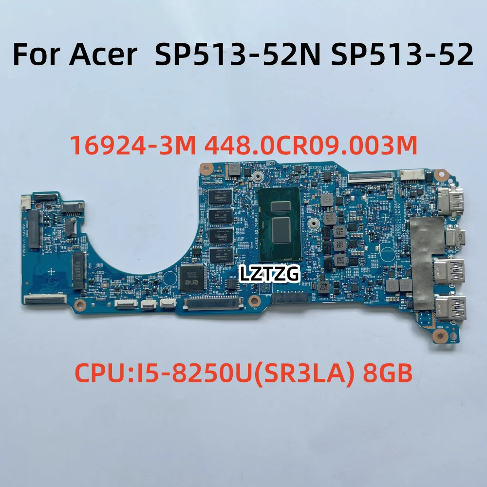 16924-3M-For-Acer-Spin-5-SP513-52N-SP513-52-Laptop-Motherboard-CPU-I5 ...