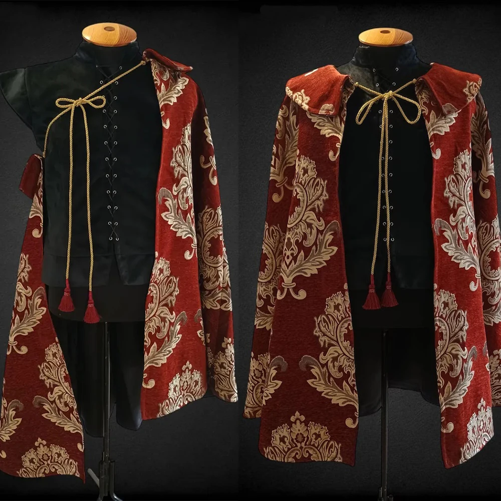 Tudor Elizabethan King Costume Men's Royal Court Nobleman Vest with ...