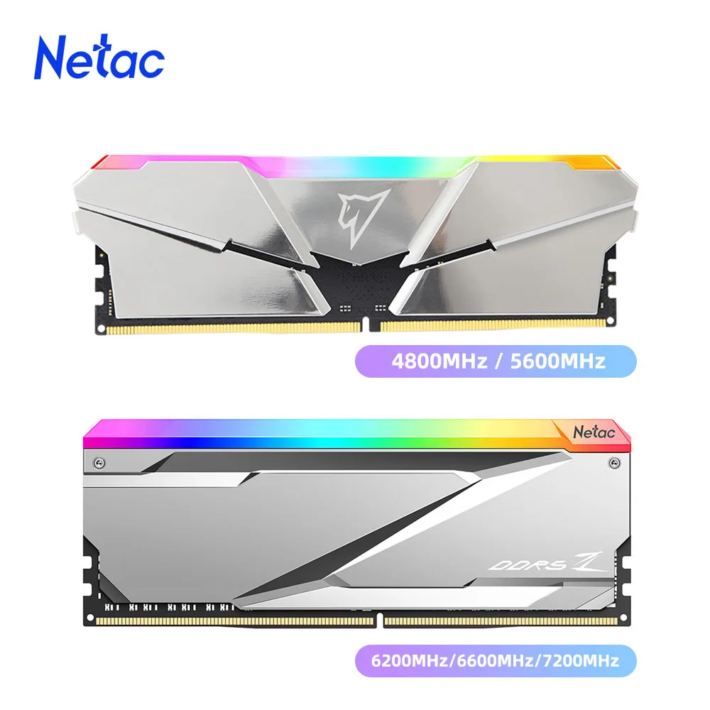 Netac-Desktop-Memory-Ram-DDR5-4800MHz-5600MHz-6200MHz-6600MHz-7200MHz ...