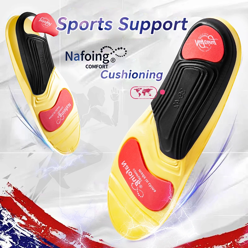 Cuttable TPU Insoles for Shoe Men Women Orthotic Arch Support Sport ...