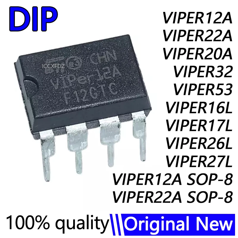 10piece-VIPER12A-VIPER12-DIP-8-VIPER22A-VIPER22-VIPER20A-VIPER20 ...