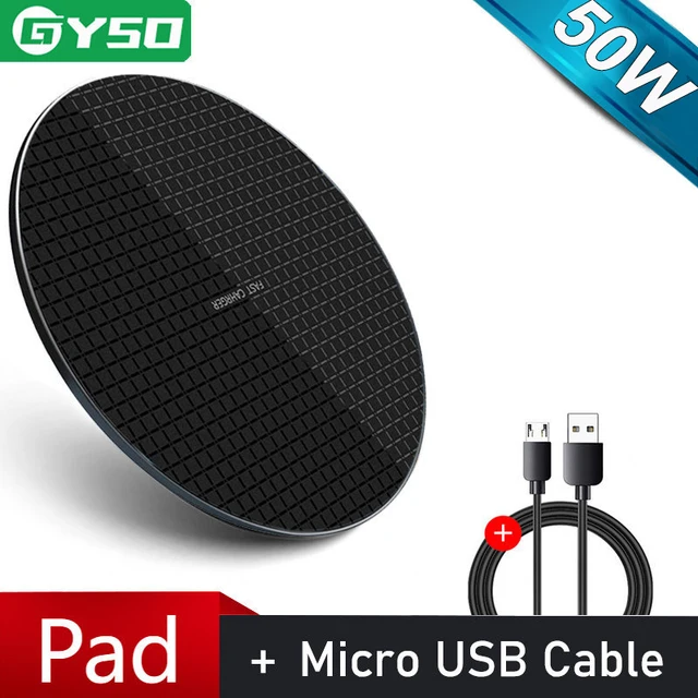 50W Wireless Charger Pad for iPhone 14 13 12 11 Pro XS Max X XR 8 Plus For Samsung S22 S21 S20 ...