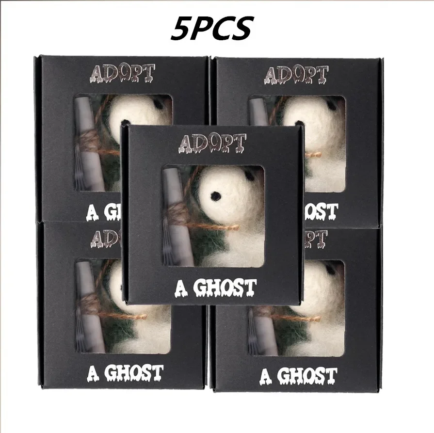 5PCS-New-Halloween-Creative-Adopt-A-Ghoste-Matchbox-White-Wool-Feltes ...