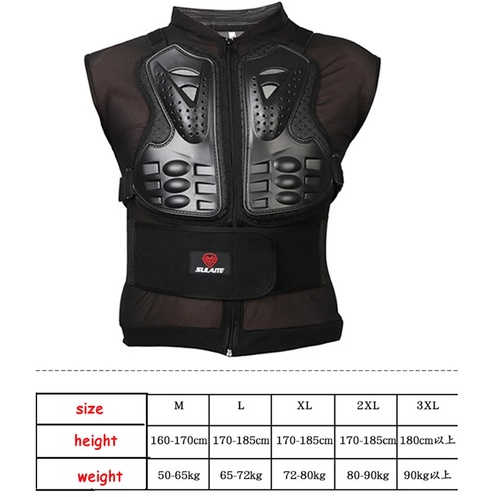 New Men Outdoor Motorcycle Racing Chest Back Protector Gear Motocross ...