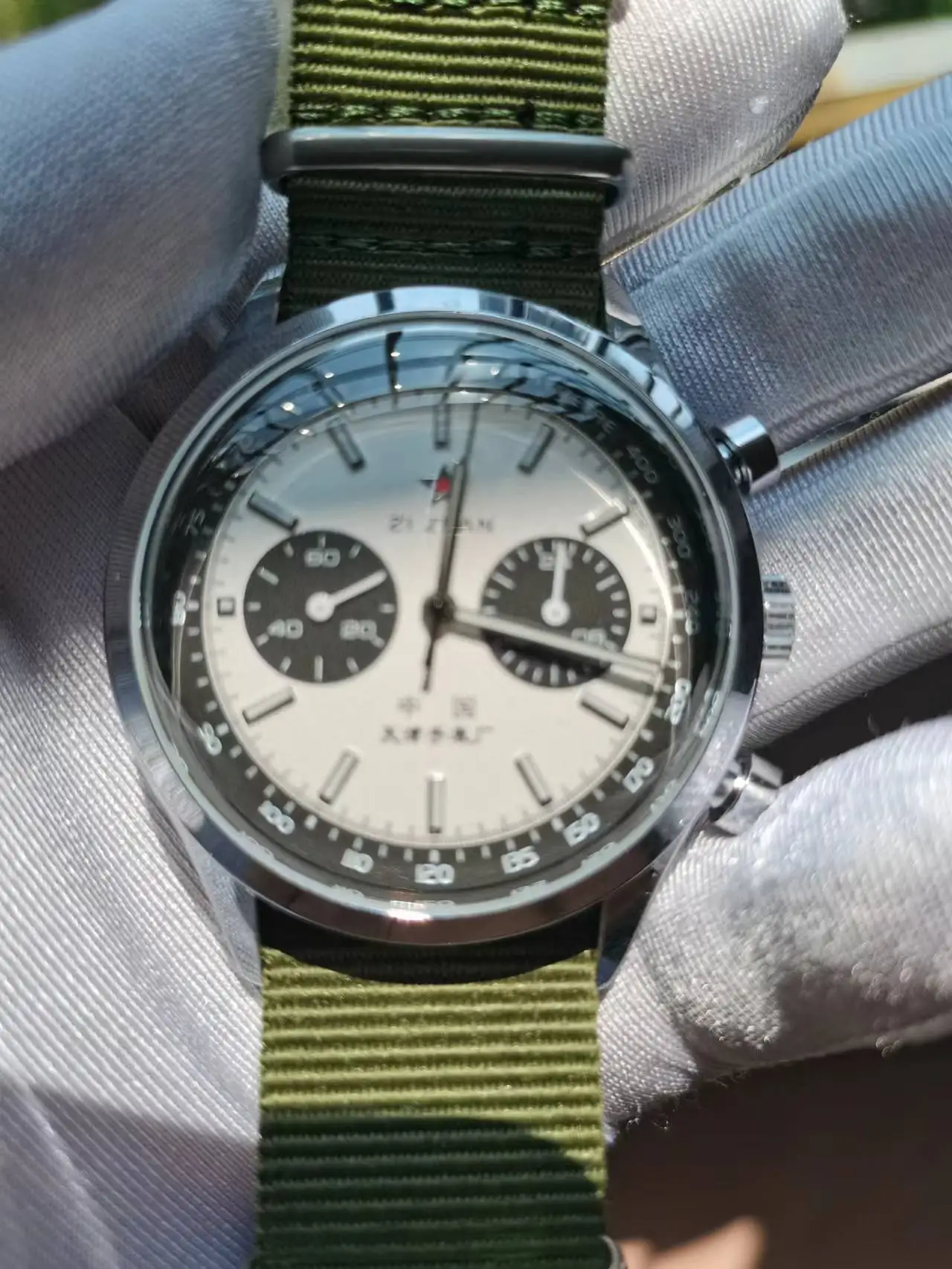 Reloj de pulsera de vuelo militar para hombre, cronógrafo de cuarzo ...