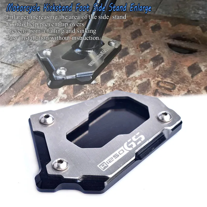 Motorcycle Kickstand Foot Side Stand Enlarge Plate Extension For BMW R ...