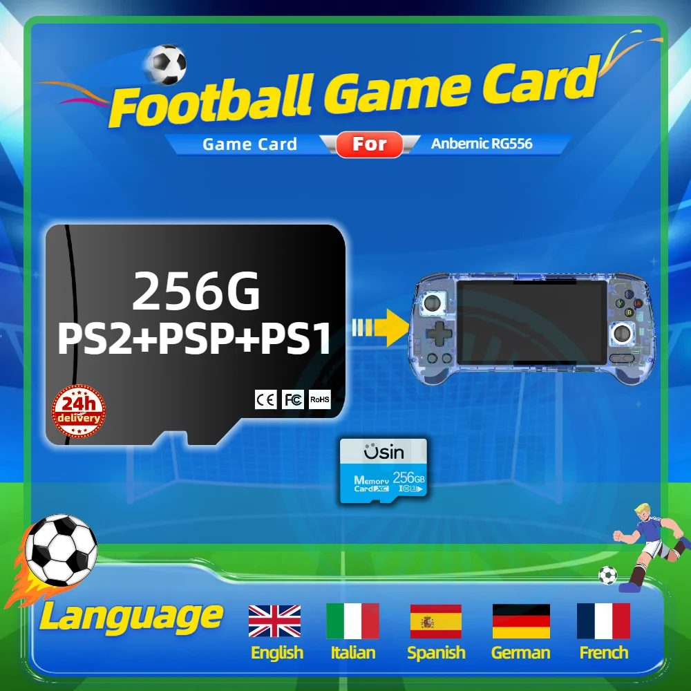 Game-TF-Cards-For-Anbernic-RG556-Pre-install-Retro-PS2-PSP-PS1-Football ...