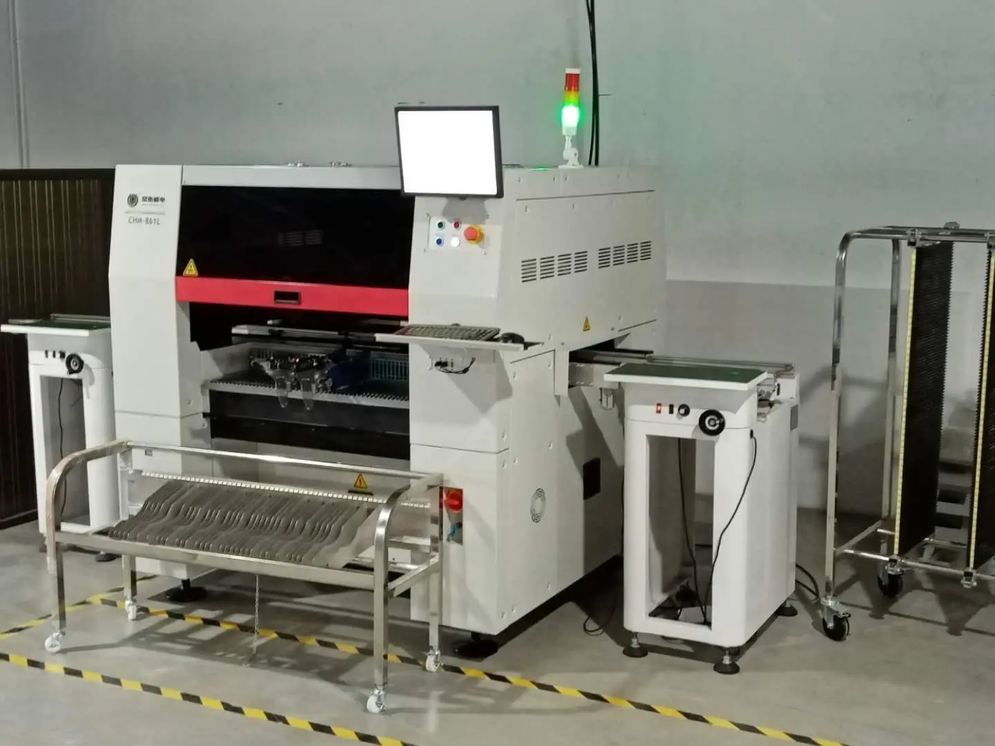 39000cph 8 Heads 100 Feeders CHM-861 SMD SMT Pick and Place Machine ...