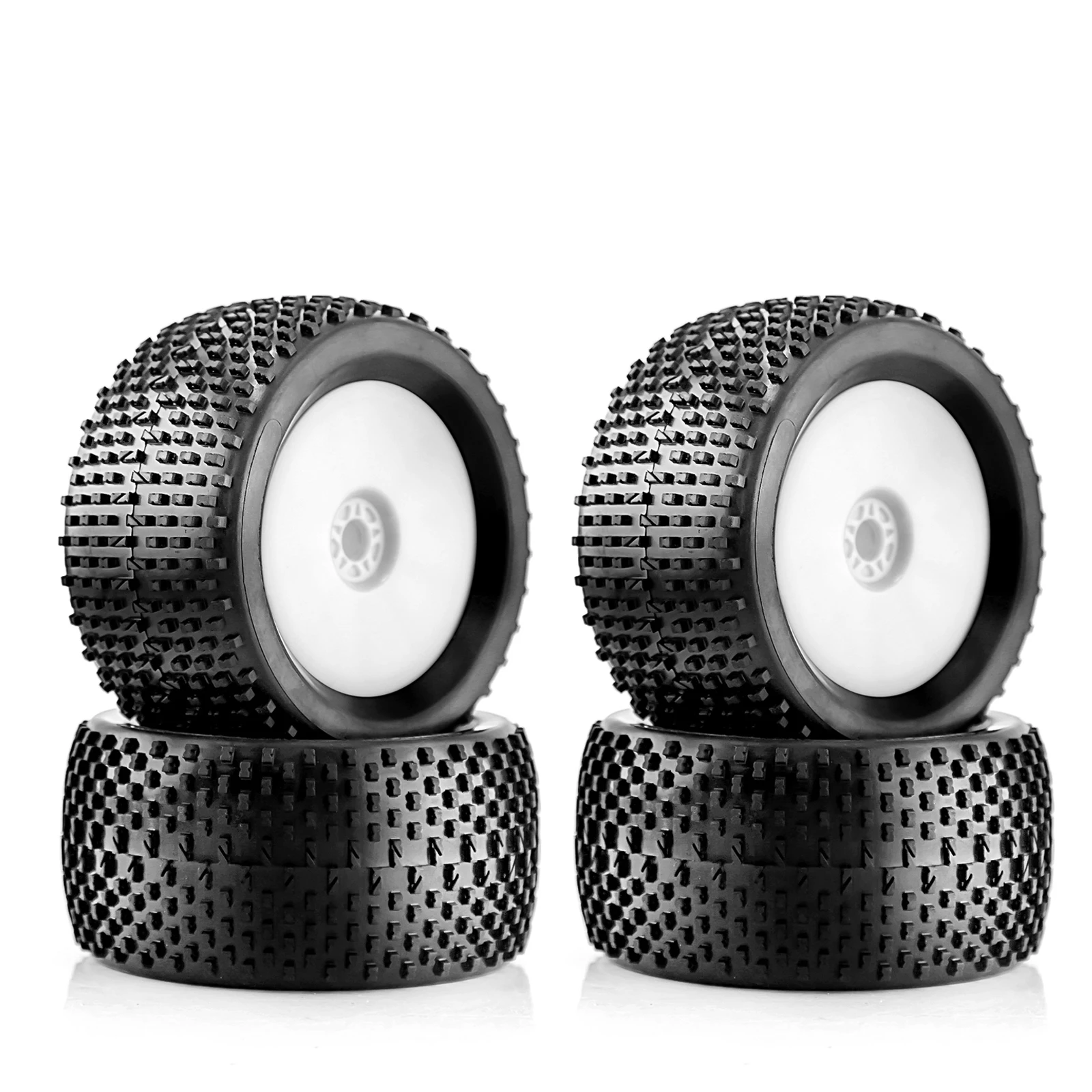 140mm Off Road Buggy Tires Wheel 17mm Hex Hubs for 1/8 RC Racing Car ...