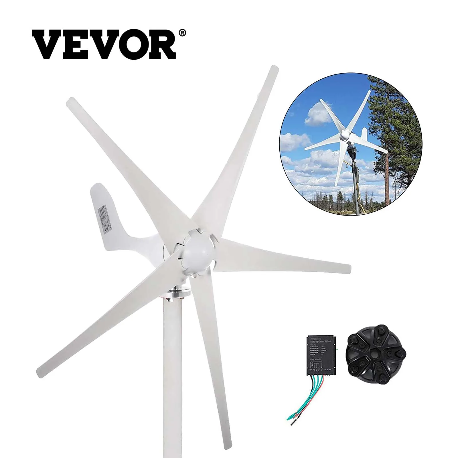 VEVOR-Wind-Turbine-500W-Wind-Turbine-Generator-DC-12V-Wind-Turbine-5 ...