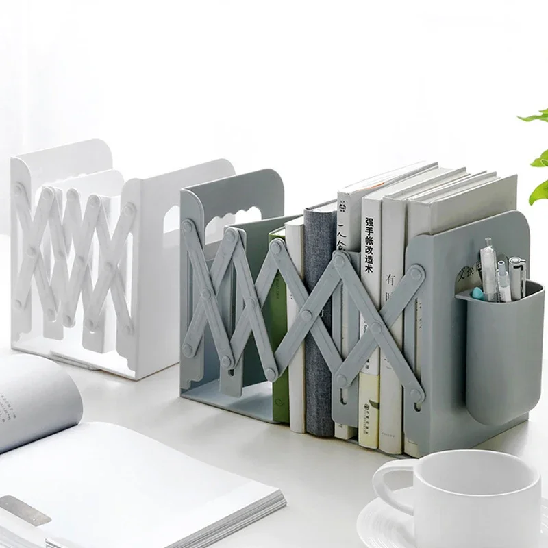Retractable Bookends for Shelves Book Support Stand Adjustable ...
