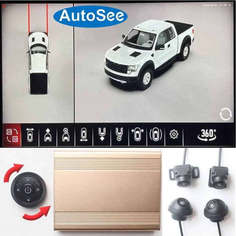 C-mera-de-Vista-Panor-mica-para-Ford-Ranger-360-Graus-3D-Bird-Eye ...