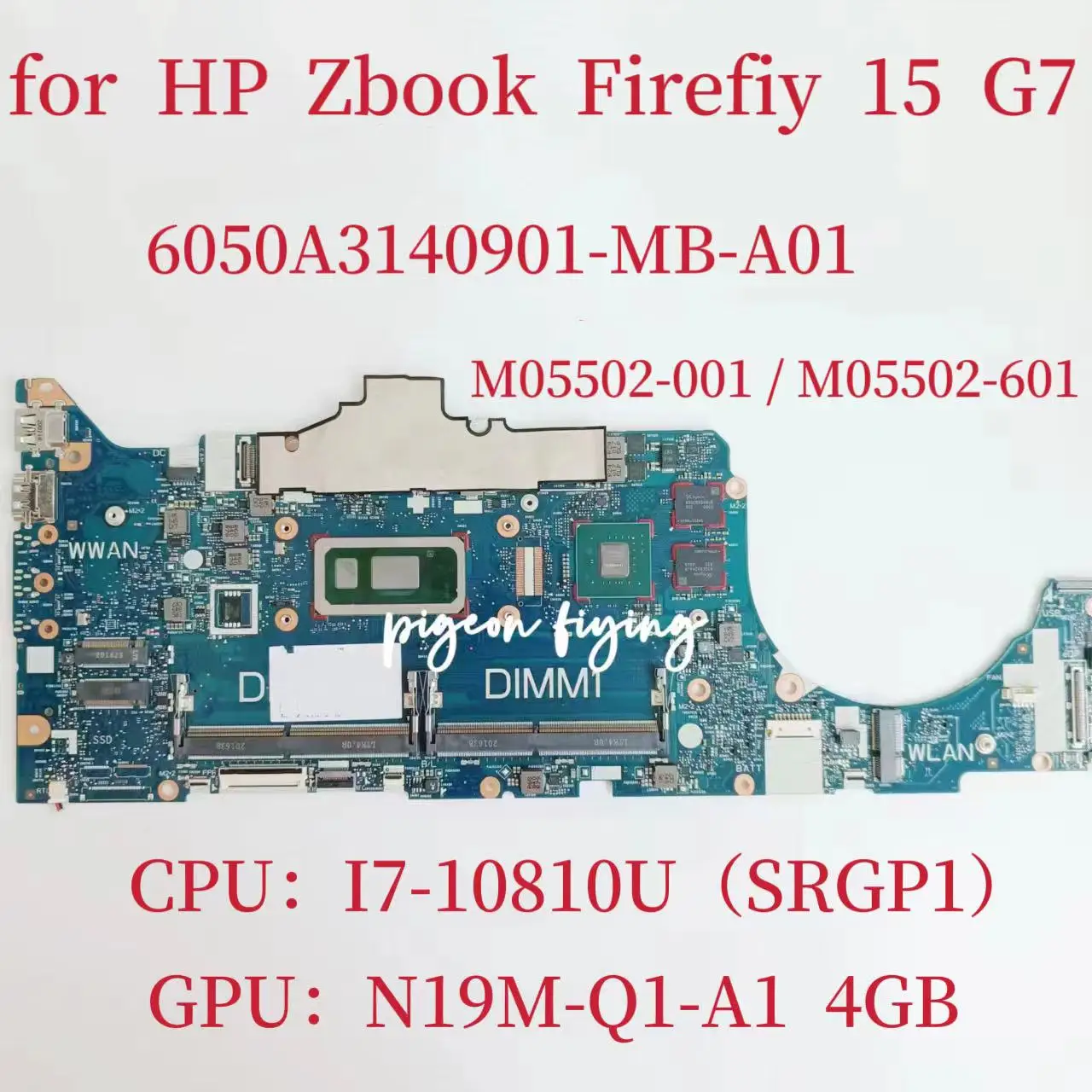 6050A3140901-MB-A01-For-HP-Zbook-Firefly-15-G7-Laptop-Motherboard-CPU ...