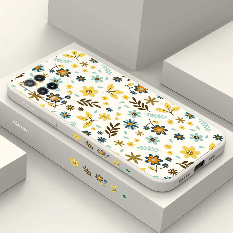 Clear-Flower-Phone-Case-For-OPPO-A54-A74-A57-A96-A76-A36-A95-A12-A15 ...