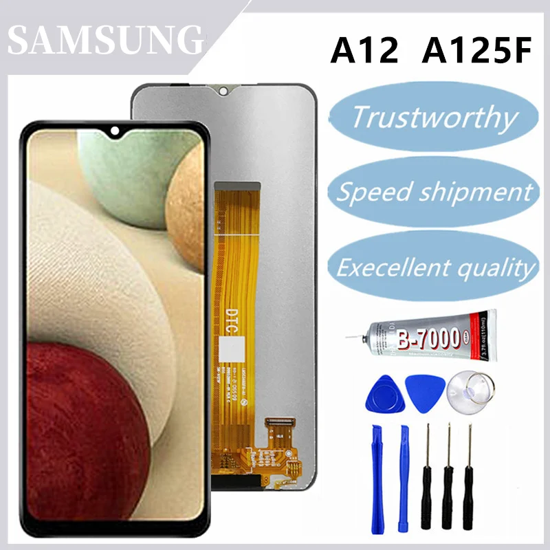 For Samsung Galaxy A12 A125F A125F/DS LCD touch screen digitizer ...