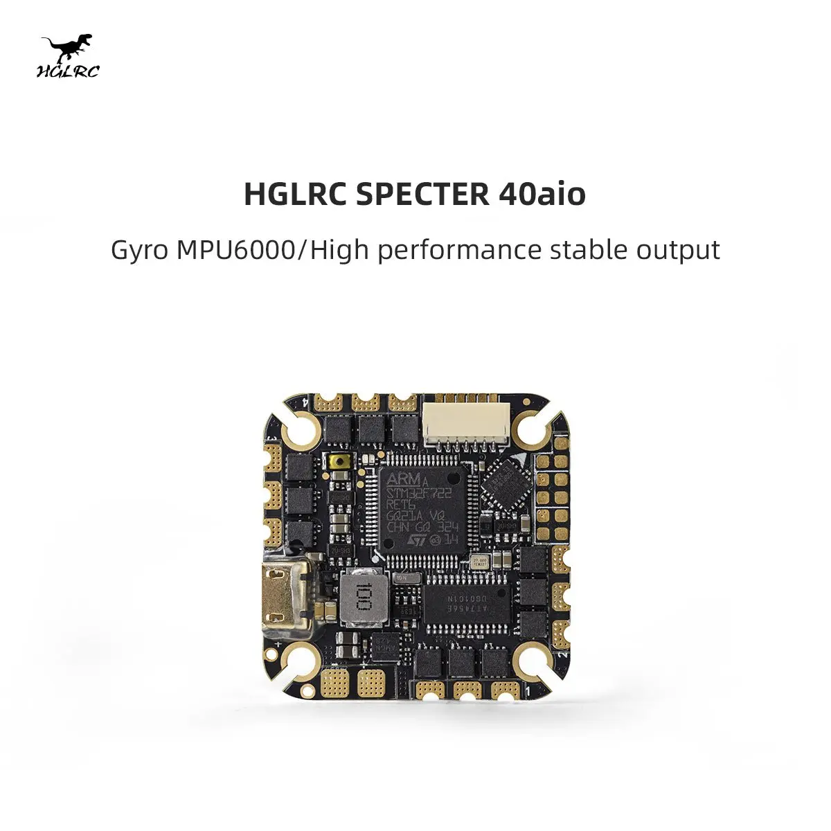 HGLRC Specter 40AIO MPU6000 F722 Flight Controller Bluejay 96K 40A 4in1 ...