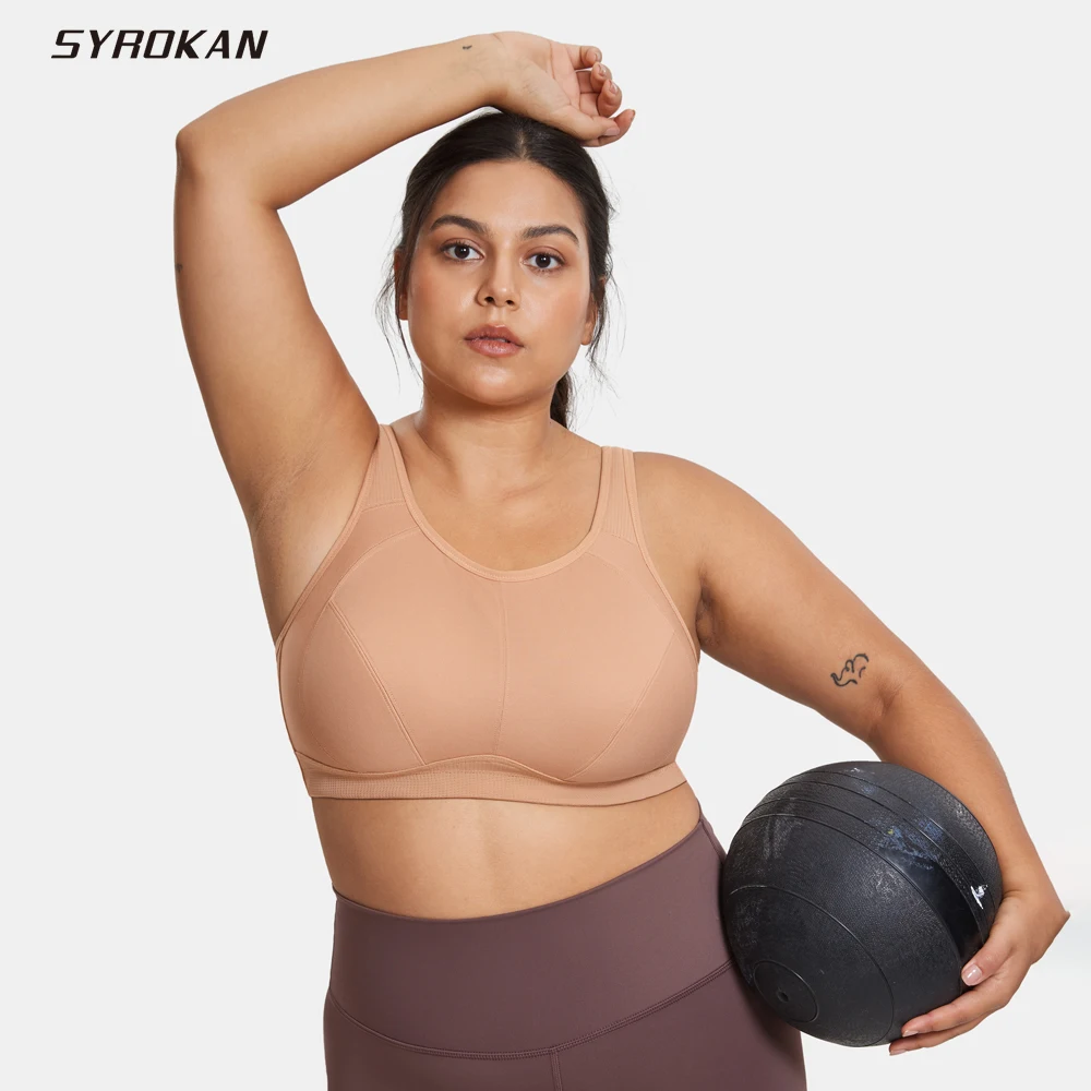 SYROKAN-Plus-Curve-Sports-Bras-Running-Fitness-Lady-Sportwear-Tops-Women-High-Support-Full ...