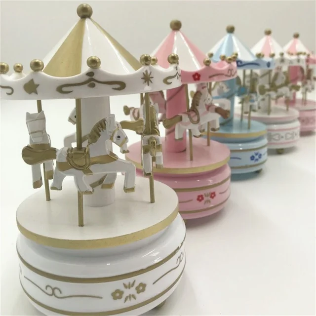 Heart Shape Dancing Ballerina Music Box PLastic Jewellery Box Carousel ...