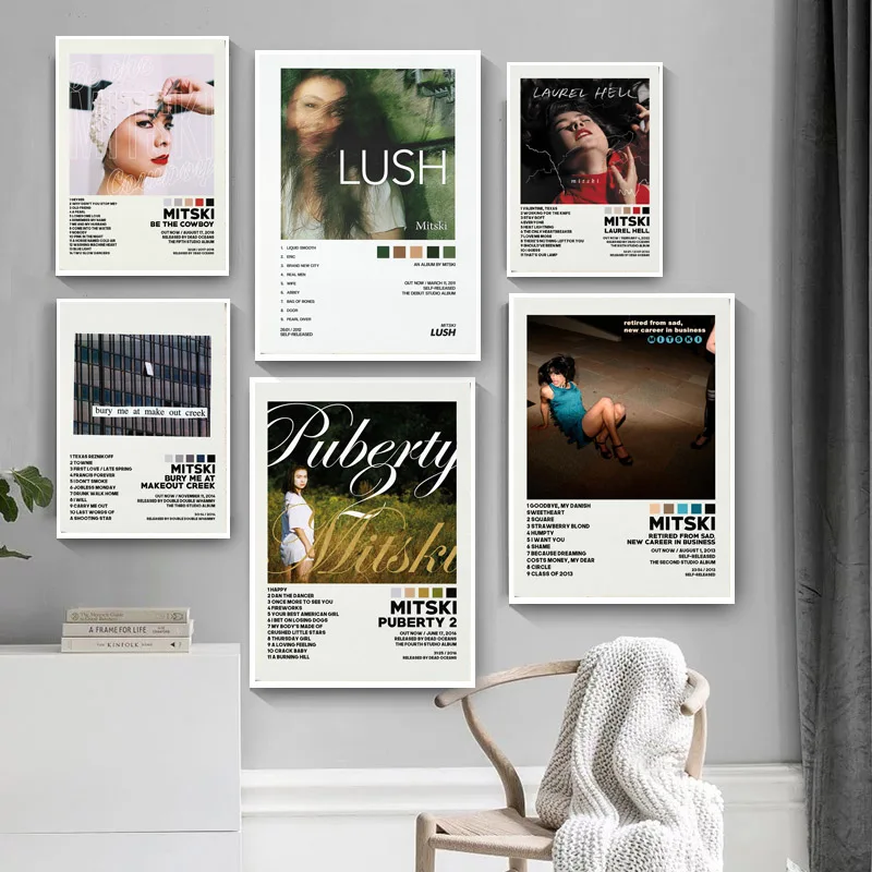 Mitski-Be-The-Cowboy-Puberty-Lush-Tracklist-Pop-Music-Album-Cover ...