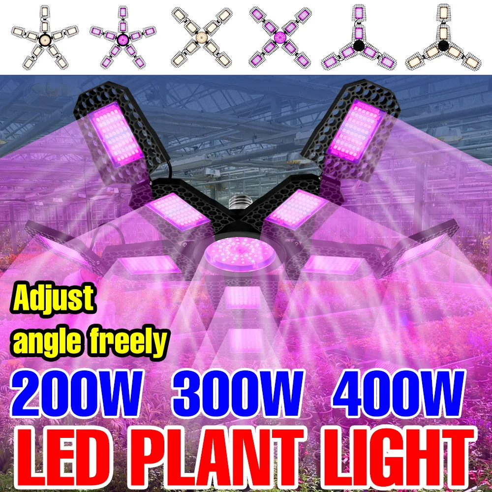 400W LED Grow Light Full Spectrum Hydroponics Plant Lamp Indoor ...