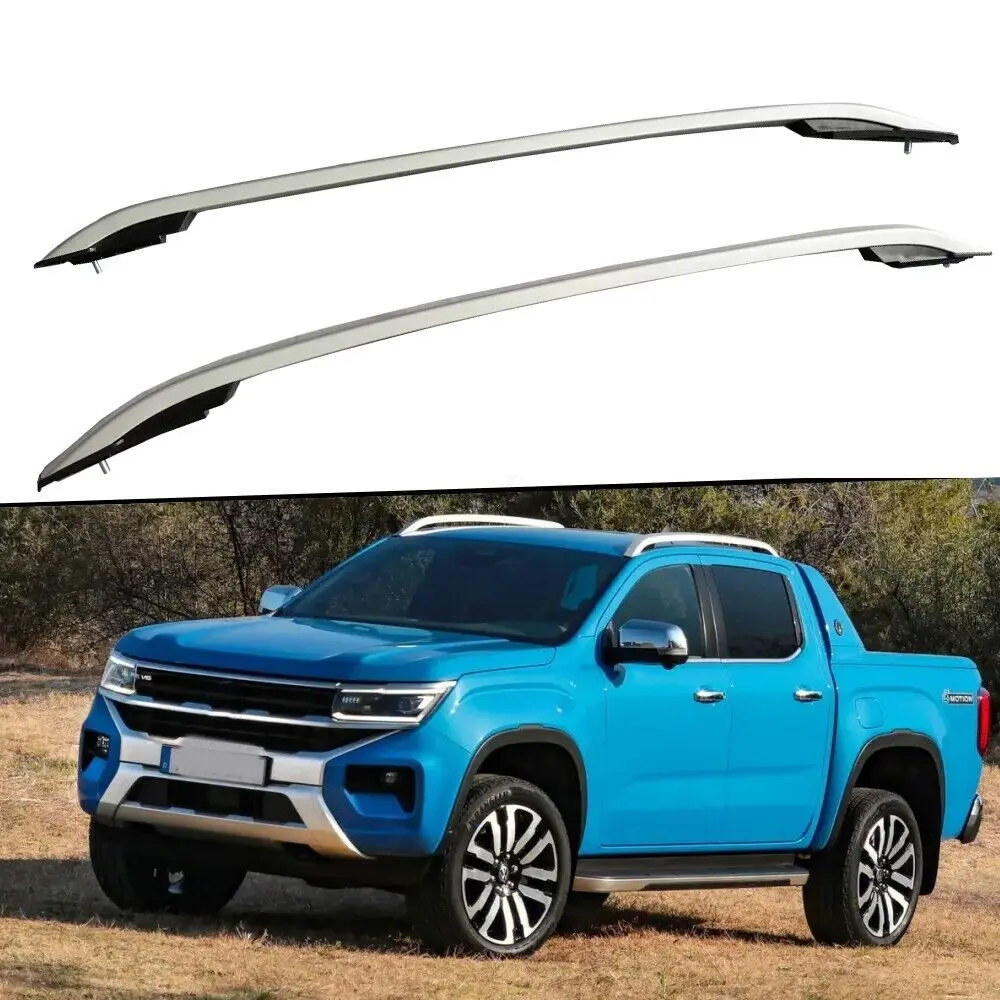 2Pcs-Fits-for-VW-Amarok-2023-2024-Aluminum-Top-Side-Rail-Bar-Roof-Rail ...