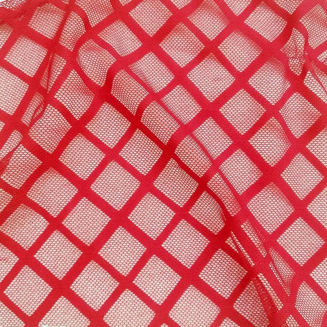 French Big square Openwork Black Mesh Fabric Fashion Sexy Underwear ...