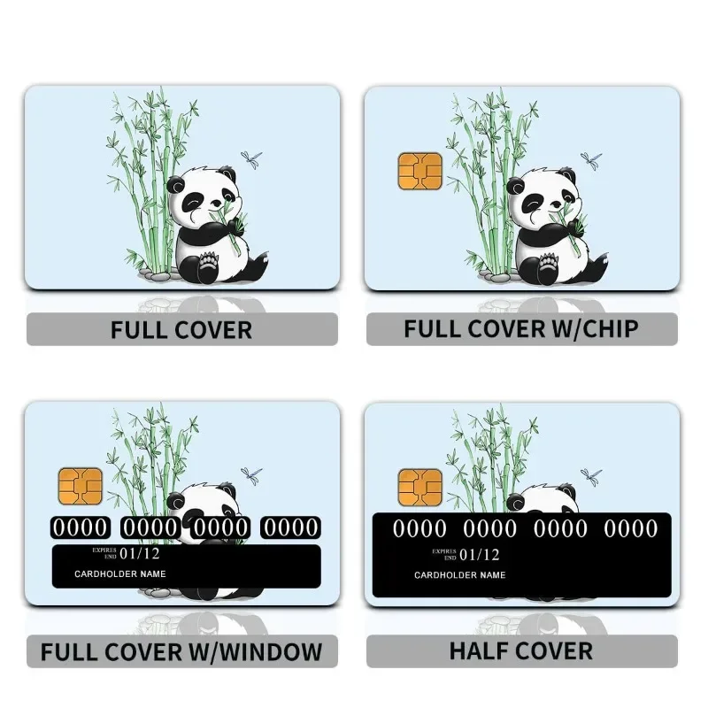 1Pc-New-Cartoon-Cute-Panda-Credit-Card-Stickers-Waterproof-Animal ...