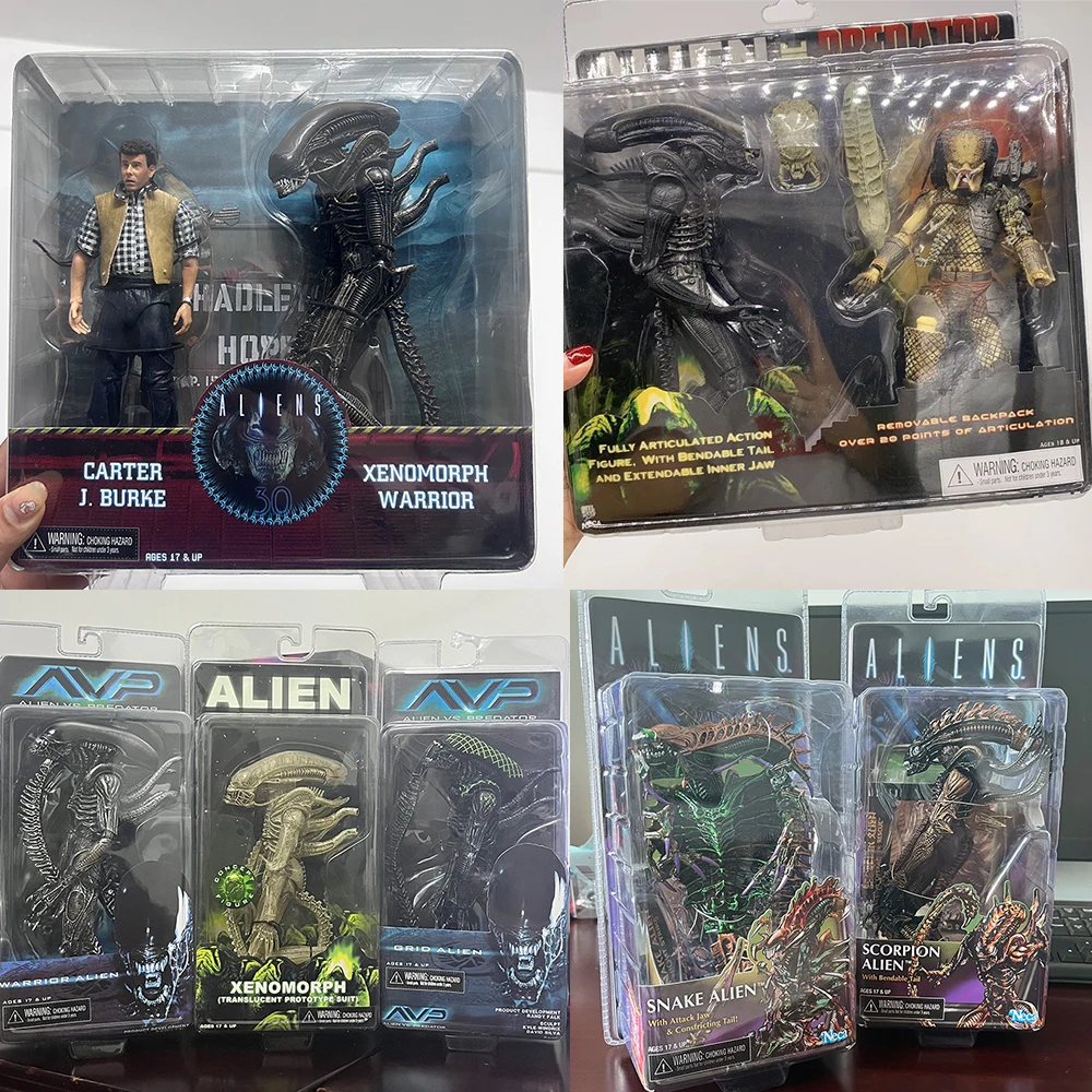 NECA-Alien-Vs-Predator-Figure-Warrior-Grid-Snake-Scorpion-Alien ...