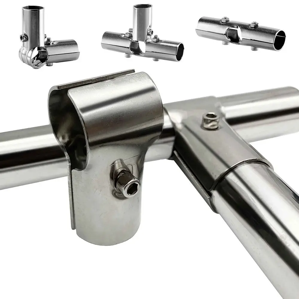 Conector-de-tubo-redondo-de-acero-inoxidable-soporte-de-varilla-de ...