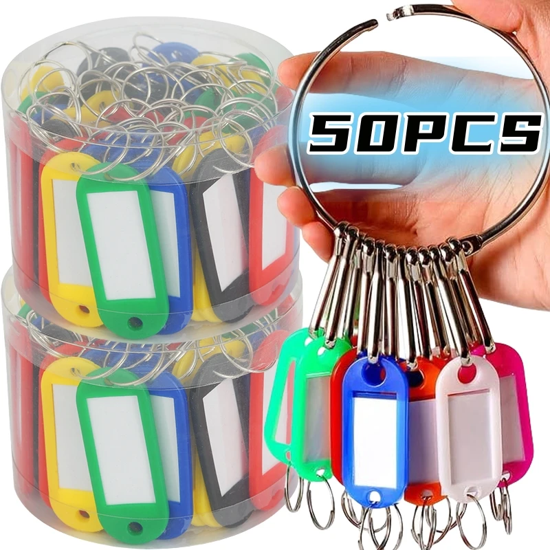 5/50pcs Colorful Key Tags Durable Plastic Identifiers for Easy Key ...