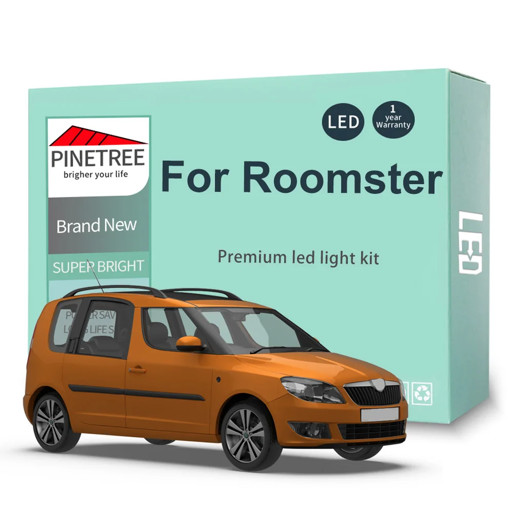 Car Led Interior Light Kit For Skoda Roomster 2006-2015 Led Bulbs Dome ...