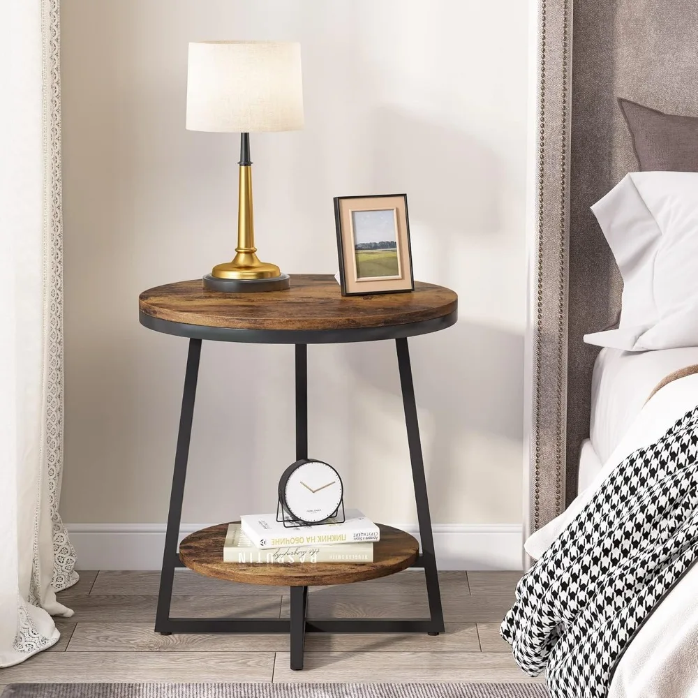 2 Tier Round Side Table – In Touch Decor