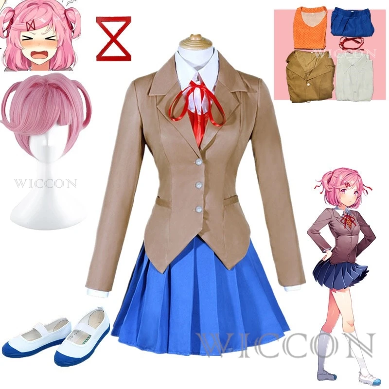 Game-Doki-Doki-Literature-Club-Natsuki-Cosplay-Sayori-Yuri-Monika ...