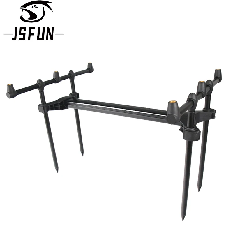 SFUN Adjustable Retractable Carp Fishing Rod Pod Set for 3 Fishing Rods ...
