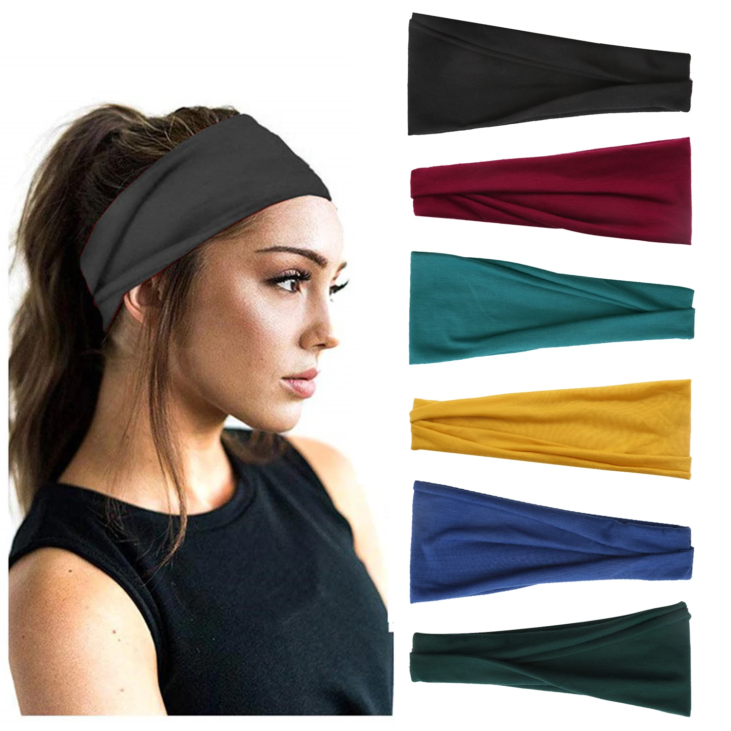 Sports-Elastic-Headbands-for-Men-Women-Sweatband-Hair-Bands-for-Running ...