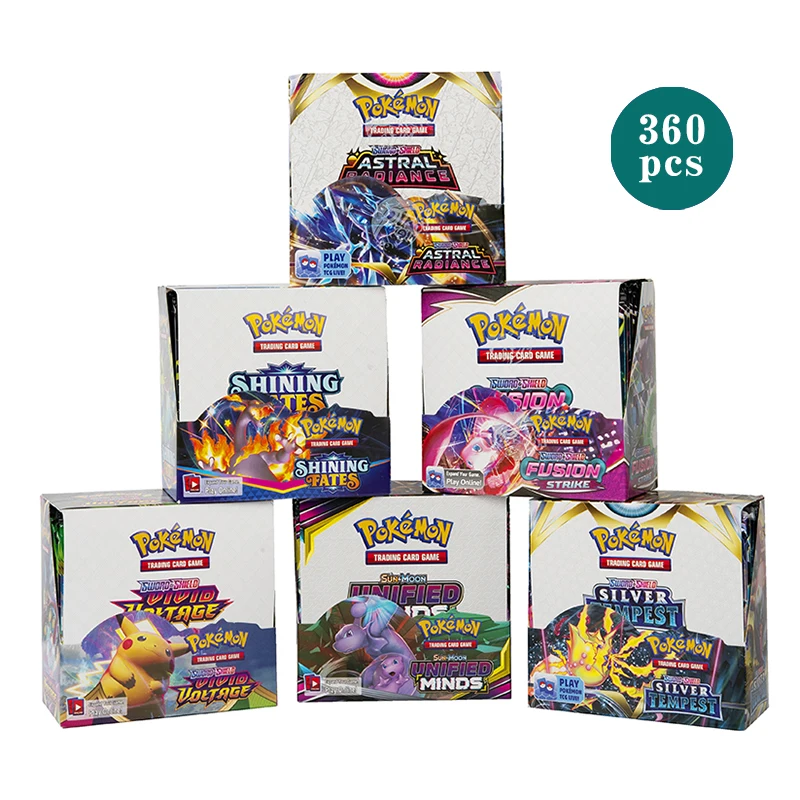 360-Pcs-Set-paper-Pokemon-Card-Evolutions-Additional-Game-Cards-Trading ...